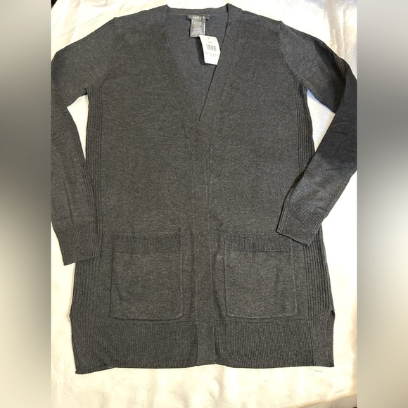 Matty M | Sweaters | Nwt Women Matty M Dark Grey Cardigan | Poshmark